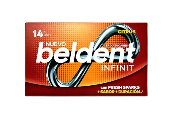 CHICLE BELDENT INFINIT CITRUS 14un – La Buena Vibra