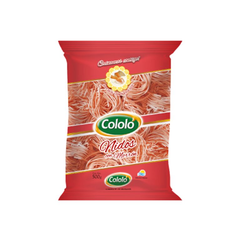 FIDEOS NIDOS CON MORRON COLOLO 500 grs – La Buena Vibra